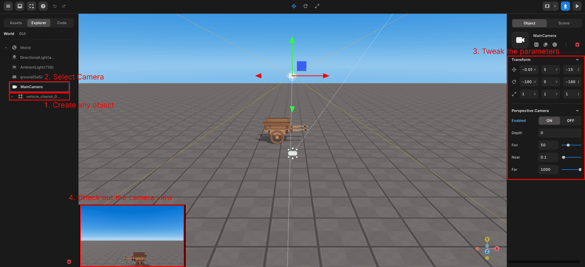Perspective Camera in THREE.js | Redbrick